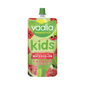 Calories in Vaalia Kids Probiotic Yoghurt Pouch Limited Edition ...