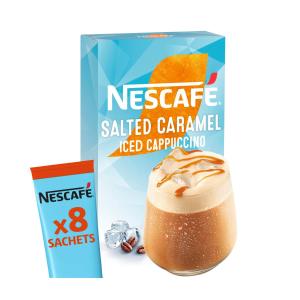 Buy Nescafe Iced Salted Caramel Coffee Sachets 8 pack | Coles