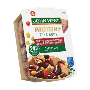 Calories in John West Protein+ Bowl Corn Chilli RKB calcount