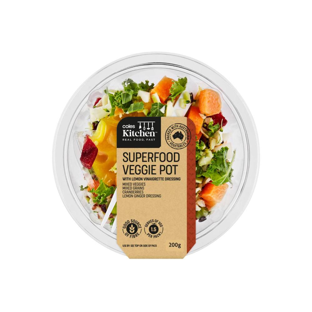 Buy Coles Kitchen Superfood Veggie Pot 200g | Coles