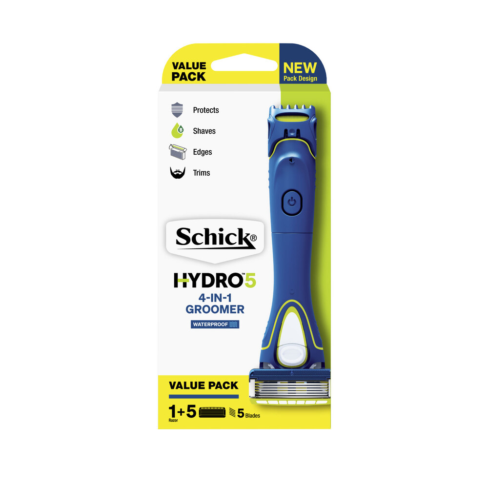Buy Schick Hydro 5 Razor Kit Groomer Value Pack 5 pack | Coles