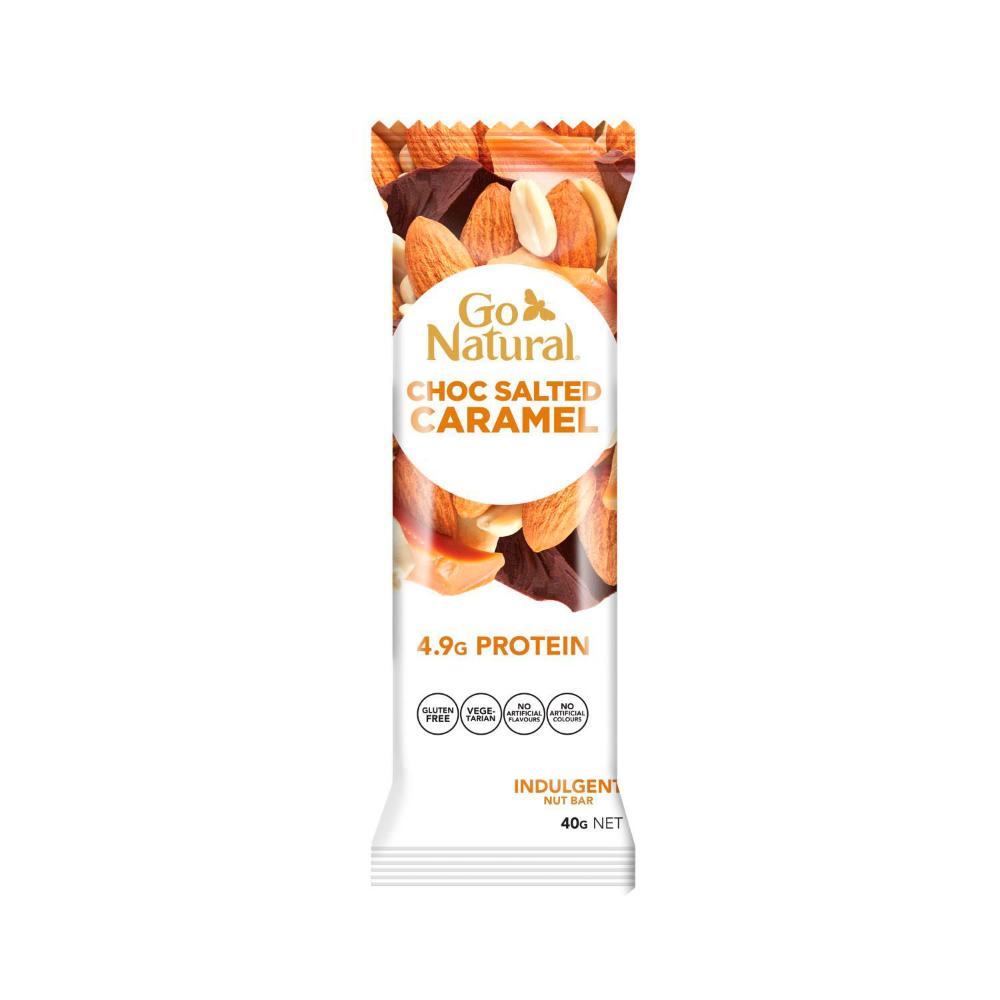 Buy Go Natural Choc Salted Caramel Bar 40g | Coles