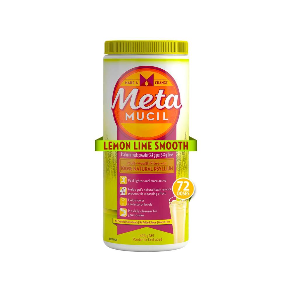 Buy Metamucil 72 Dose Fibre Sup Lemon Lime 425g | Coles