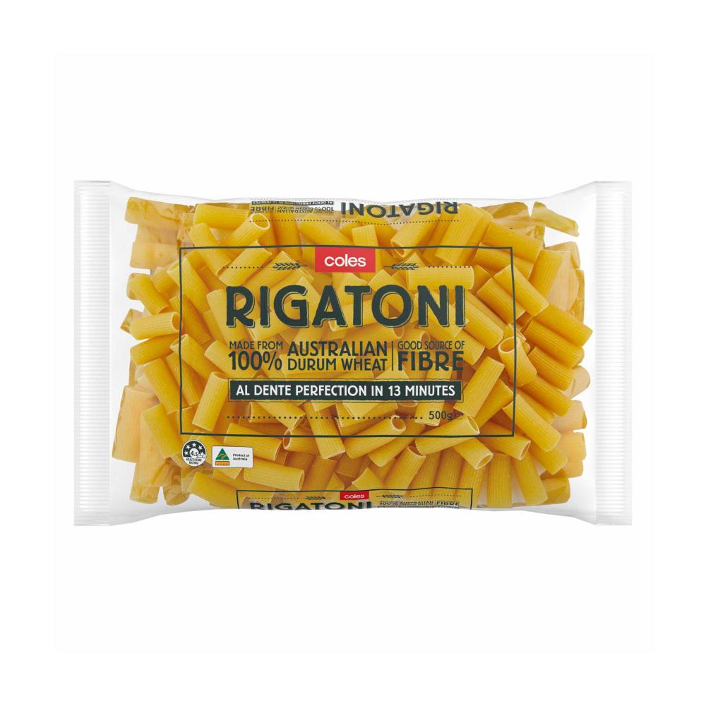 Buy Coles Durum Wheat Pasta Rigatoni 500g | Coles
