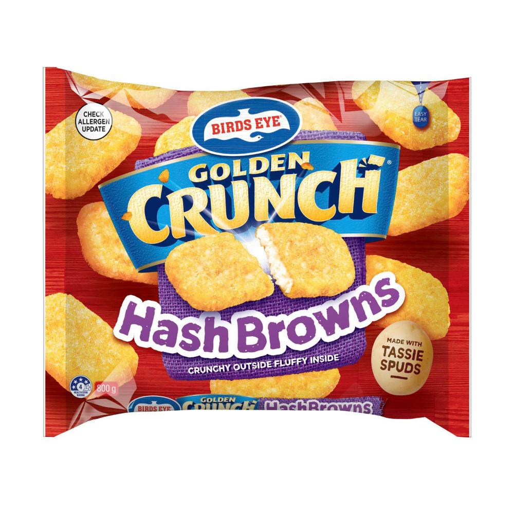 Buy Birds Eye Golden Crunch Potato Hash Browns 800g | Coles