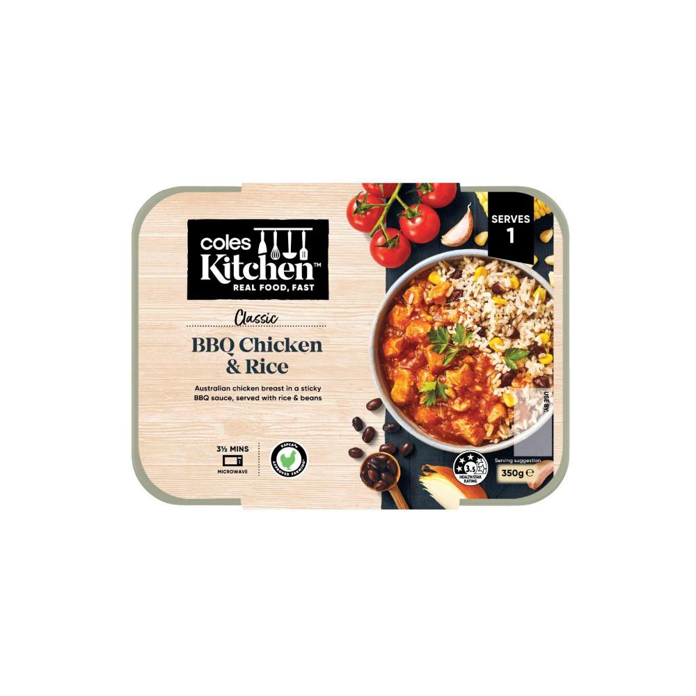 Buy Coles Kitchen Bbq Chicken & Rice 350g | Coles