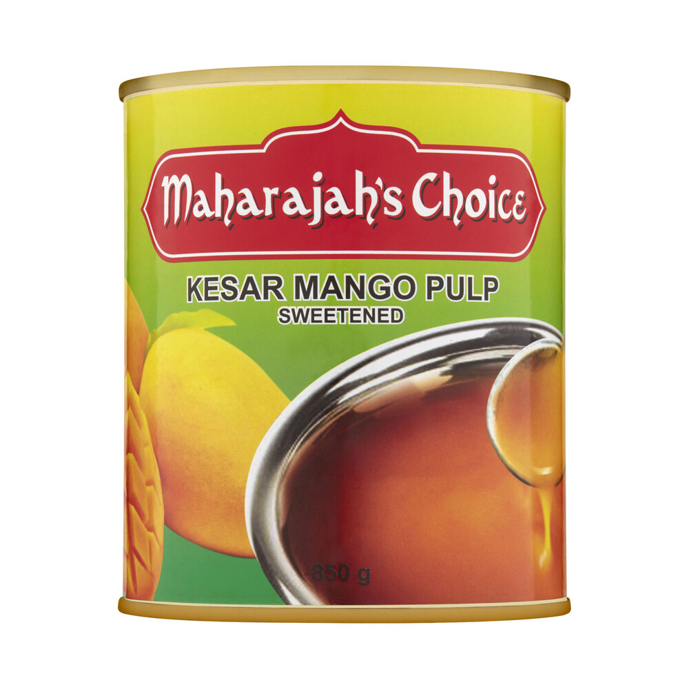 Buy Maharajah's Choice Kesar Mango Pulp 850g | Coles