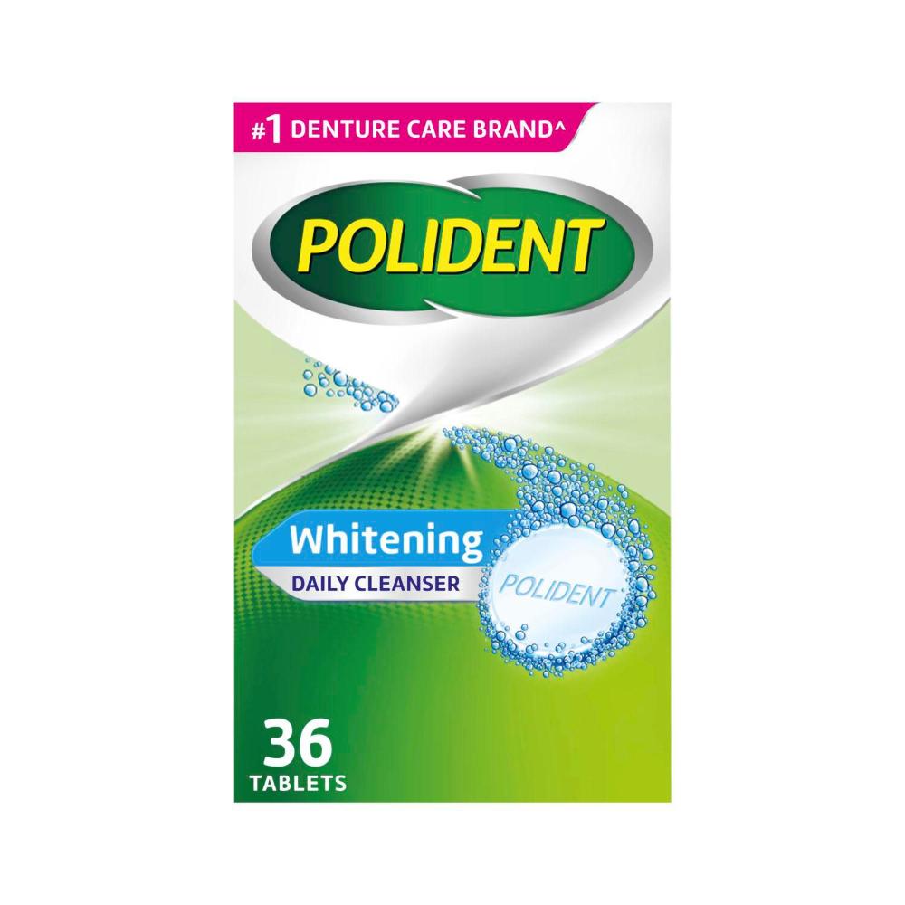 Buy Polident Whitening Denture Cleaner for dentures and partials 36 ...