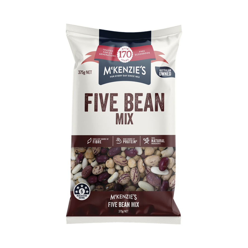Buy Mckenzies Five Bean Mix 375g | Coles