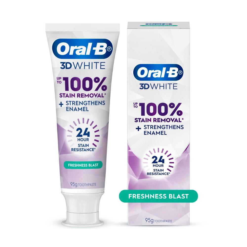 Buy Oral B 3D White Lasting White Freshness Blast Toothpaste 95g | Coles