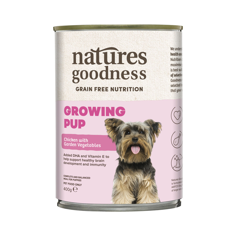 Buy Natures Goodness Growing Pup Wet Dog Food For Puppies 400g | Coles