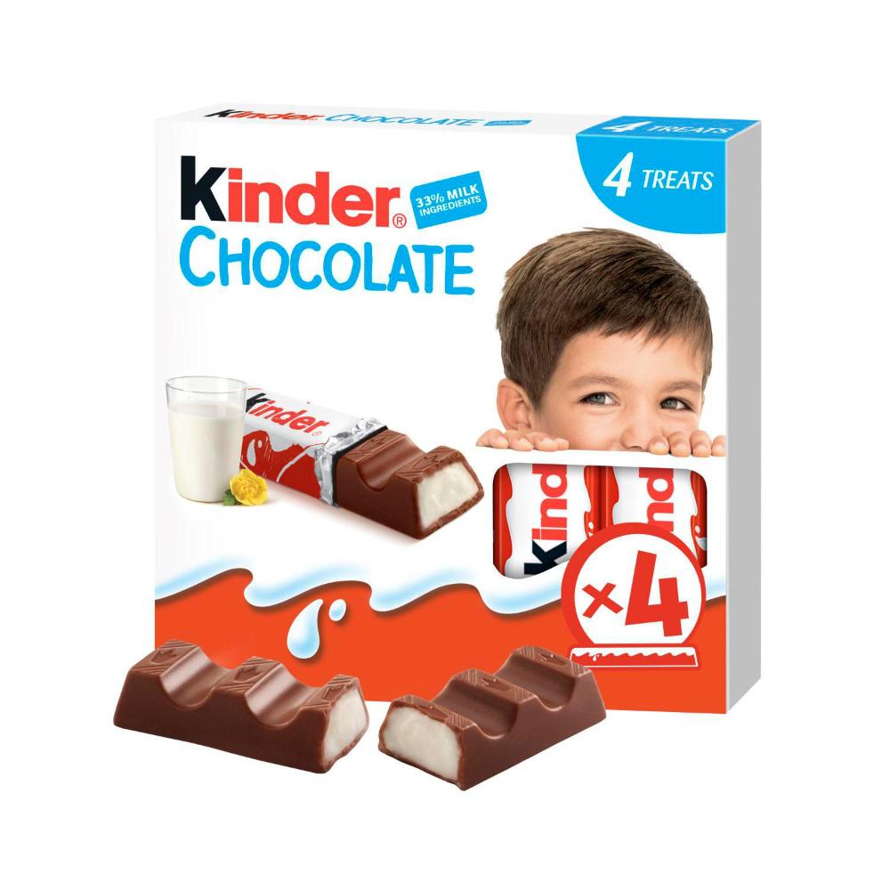 Buy Kinder Chocolate 4 Treat Pack 50g | Coles