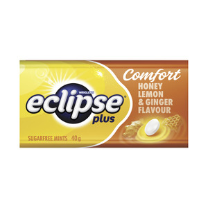 Calories in Eclipse Plus Honey Lemon & Ginger Sugar Free Mints Tin calcount