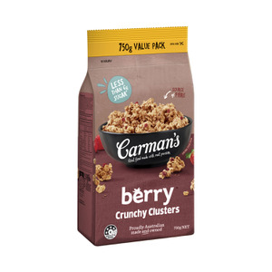 Calories in Carman's Crunchy Clusters Cereal Berry calcount