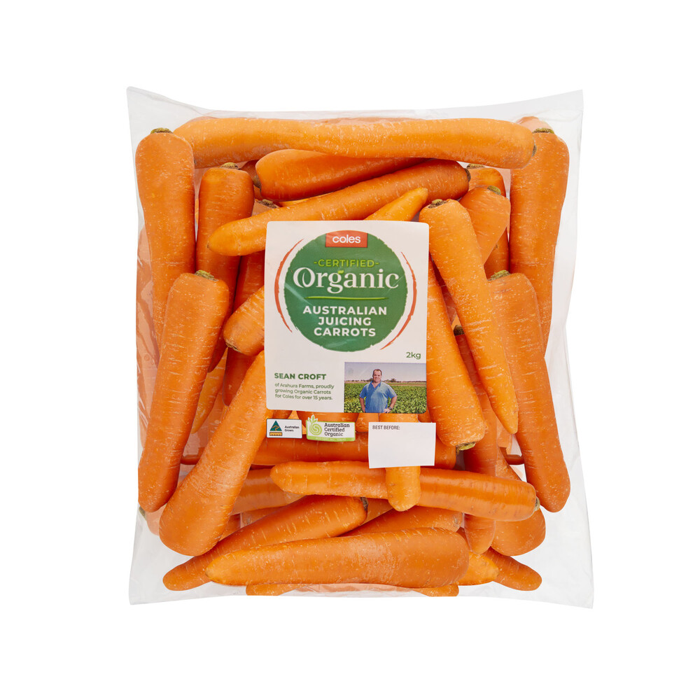 Buy Coles Organic Carrots Juicing 2kg | Coles