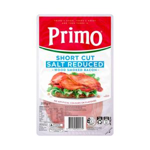 Calories in Primo Gluten Free Rindless Short Cut Bacon Calorie Counter ...