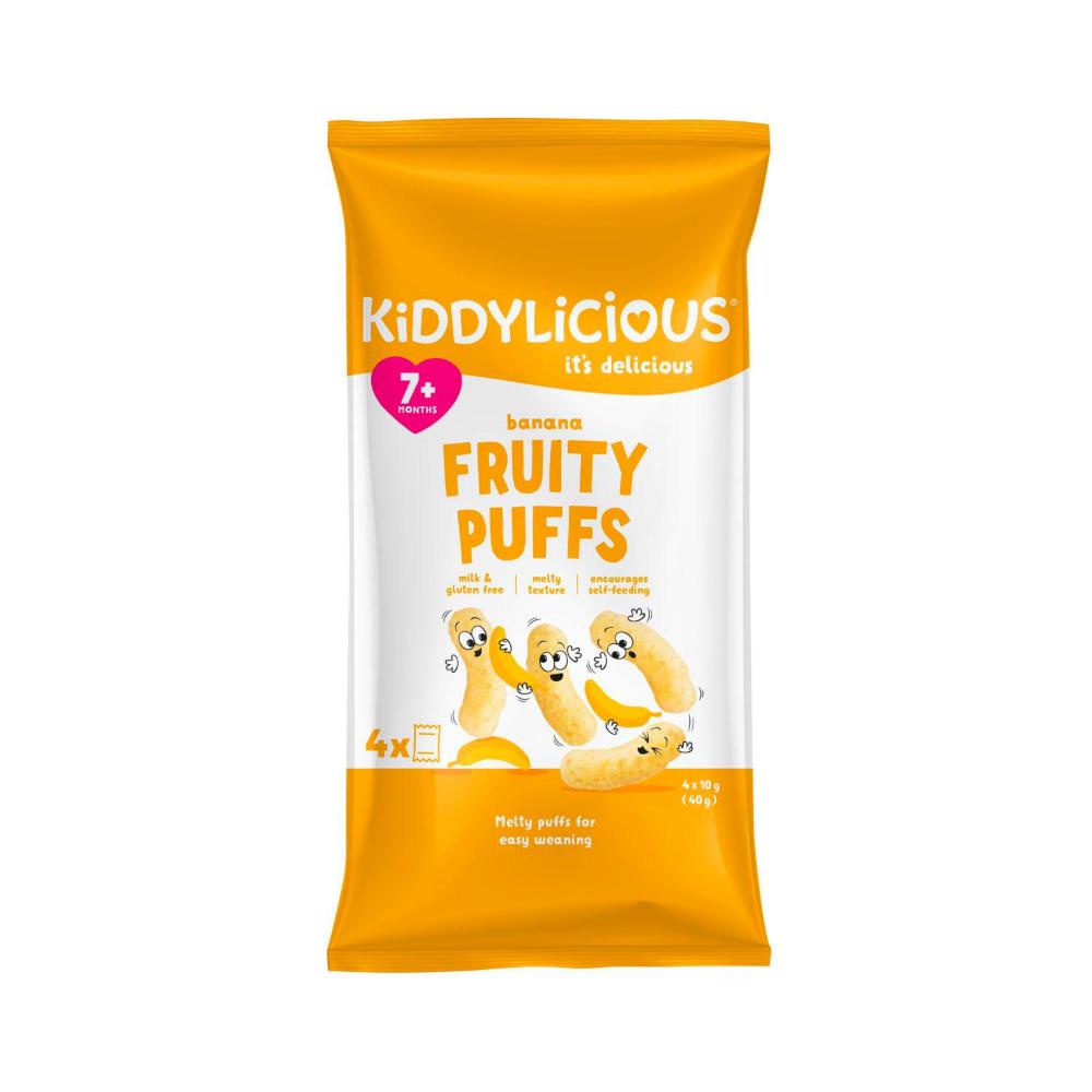 Buy Kiddylicious Banana Fruty Puffs 4 pack | Coles