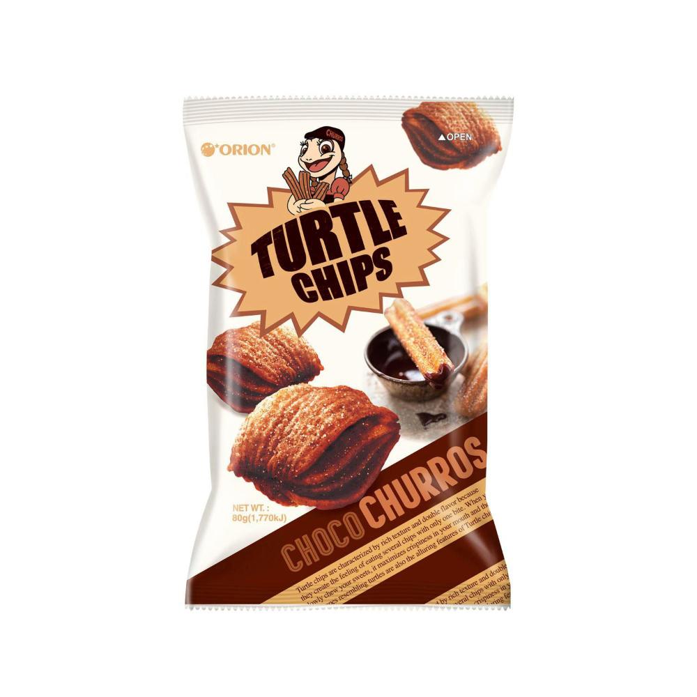 Buy Orion Turtle Chips Choco Churros 80g | Coles