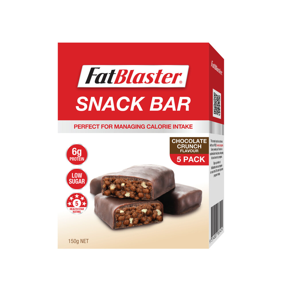 Buy Fat Blaster Snack Bar Chococalte Crunch 5 Pack 150g | Coles