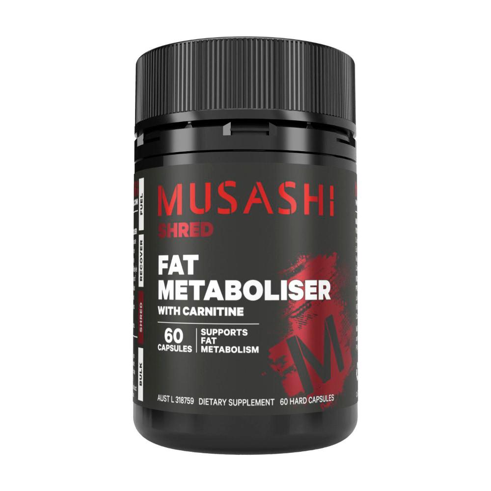 Buy Musashi Fat Metaboliser With Carnitine 60 Caps 1 each | Coles