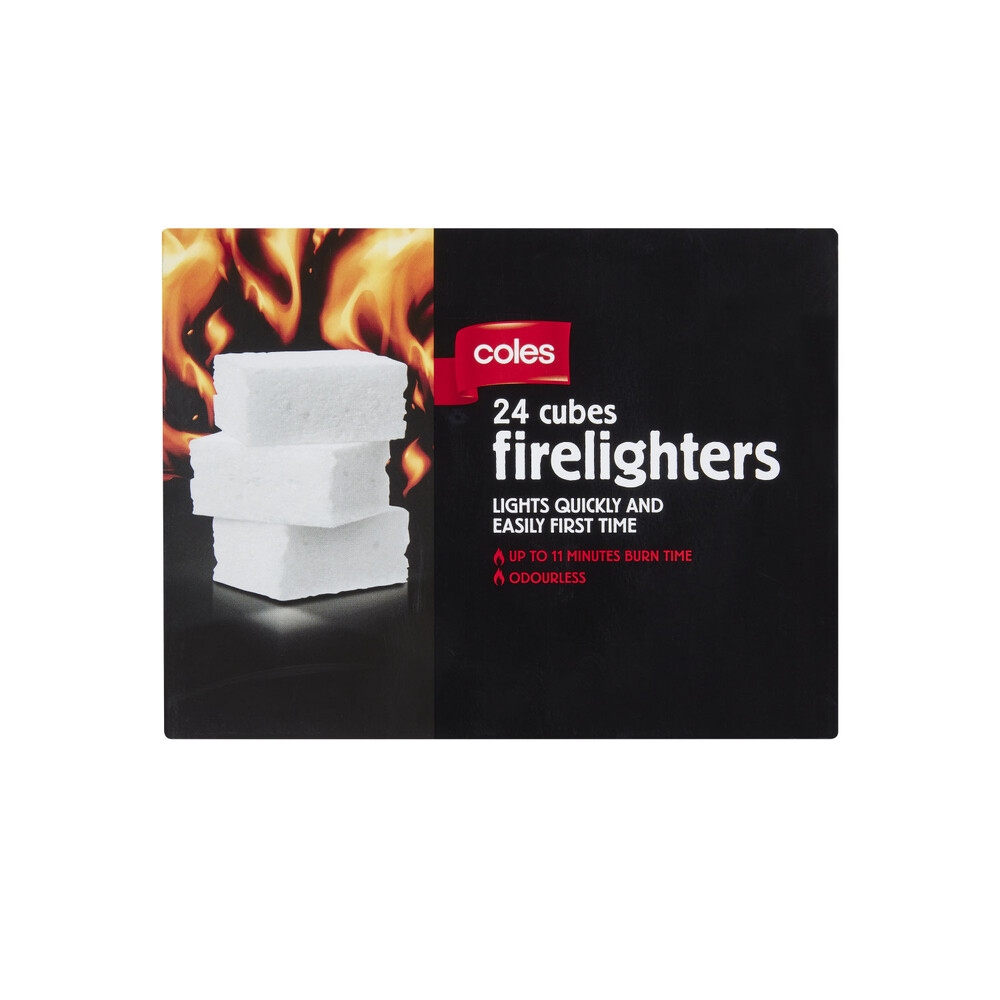Buy Coles Firelighters 24 pack | Coles