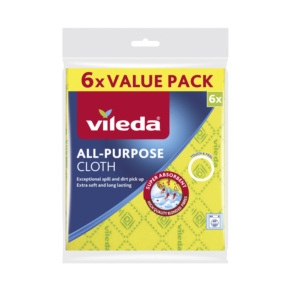 Buy Vileda All Purpose Cloth 6 pack | Coles