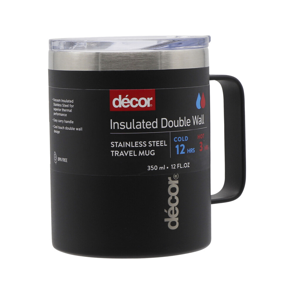 Buy Decor Insulated Double Wall Stainless Steel Travel Mug 350ml 1 each ...