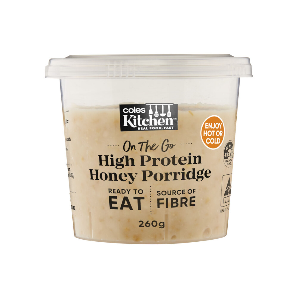 Buy Coles Kitchen Honey Porridge High Protein 260g | Coles