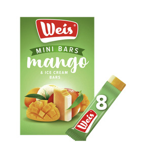Calories in Weis Ice Cream Mini Bars Mango 6 Pack calcount