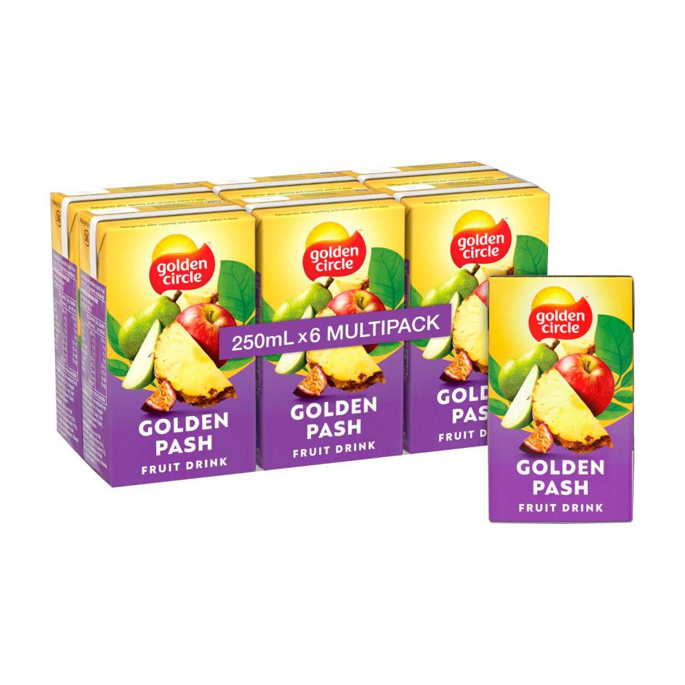 Buy Golden Circle Tetra Drink Golden Pash 6x250mL 6 pack | Coles