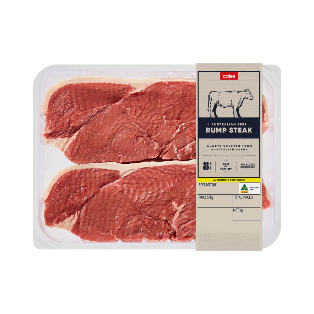 Buy Coles 11x 9 Beef Rump Steak approx. 840g | Coles
