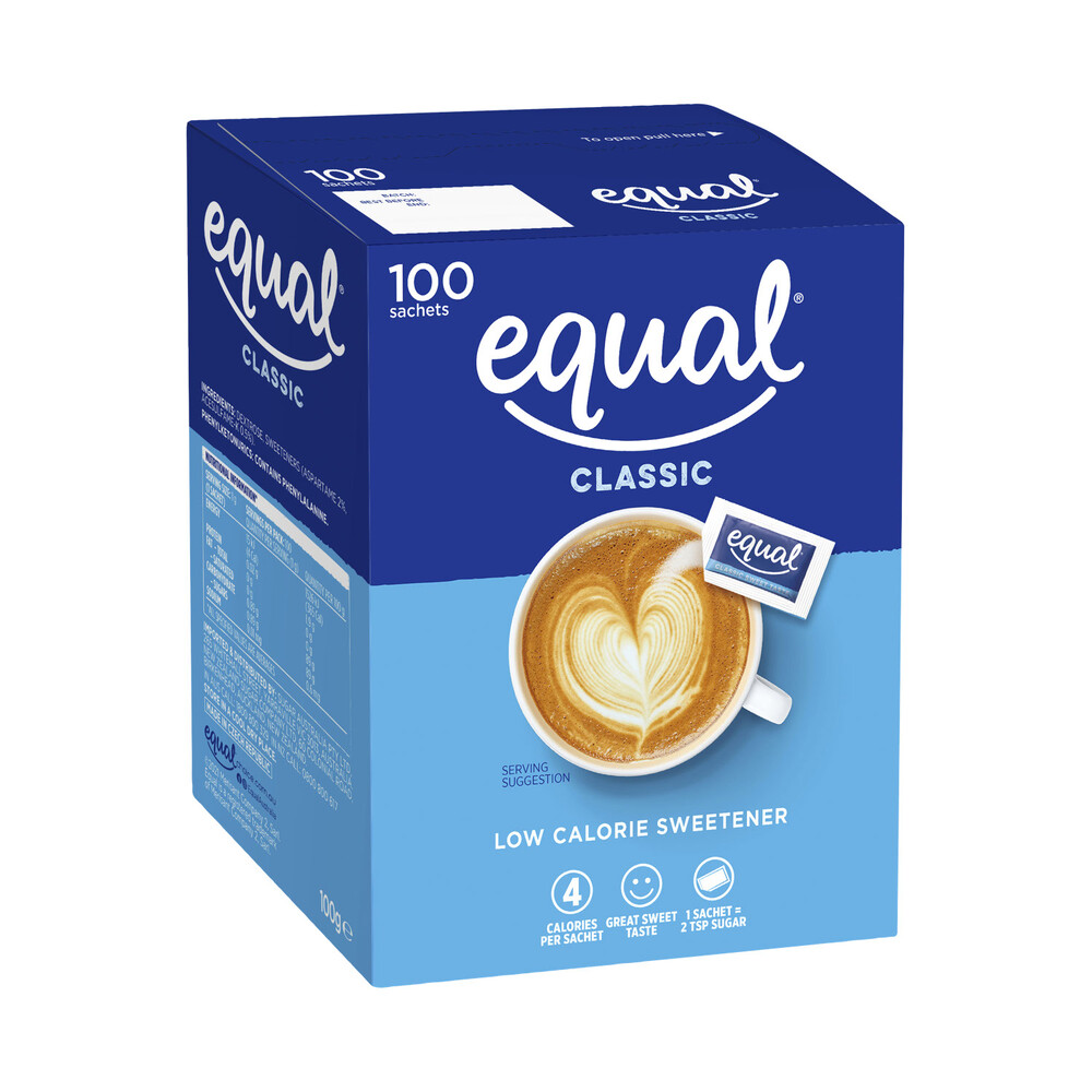 Buy Equal Sweetener Sachets 100 pack | Coles