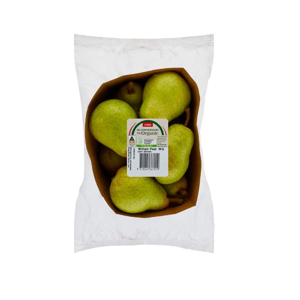 Buy Coles Organic Pears 1kg | Coles