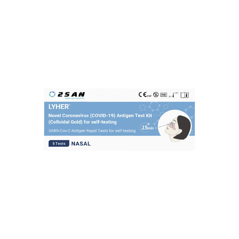 Buy 2san Lyher Covid-19 Home Test 5 pack | Coles