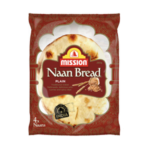 Buy Mission Plain Naan 4 Pack 280g | Coles