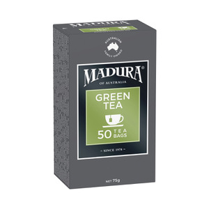 Buy Madura Green Tea Bags 50 pack 75g | Coles