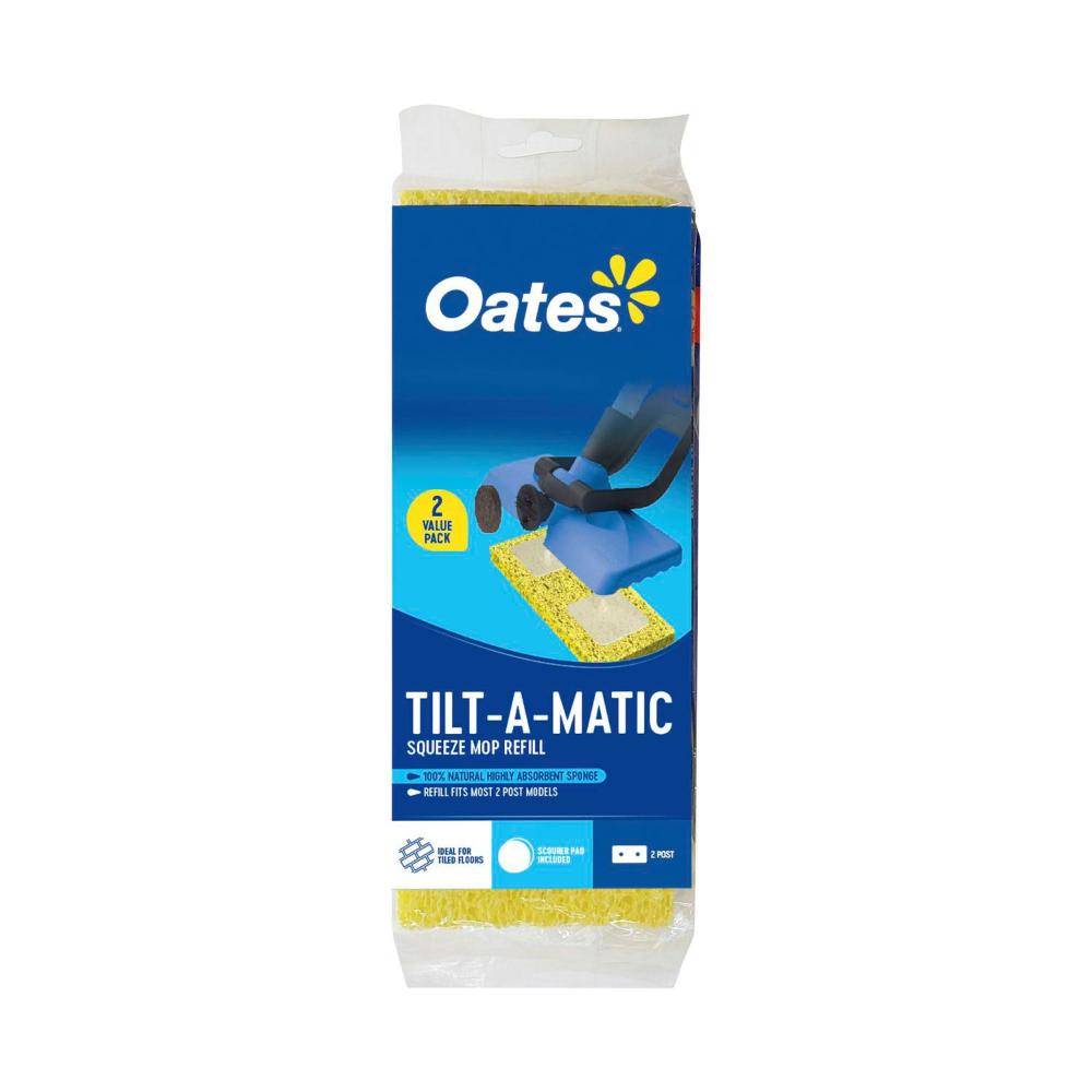 Buy Oates Tilt-a-matic Squeeze Mop Refill 2 Pack | Coles