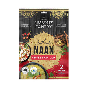 Calories in Simson's Pantry Authentic Naan Dippers calcount