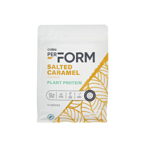 Buy Coles Perform Plant Protein Powder Salted Caramel 500g | Coles