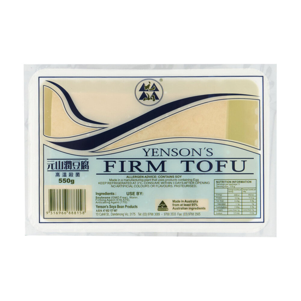 Buy Yenson's Firm Tofu 550g | Coles