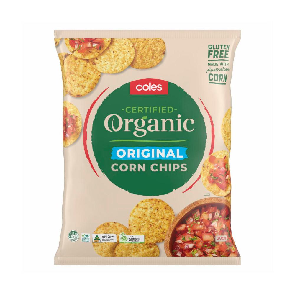 Buy Coles Organic Tortilla Chips 200g | Coles