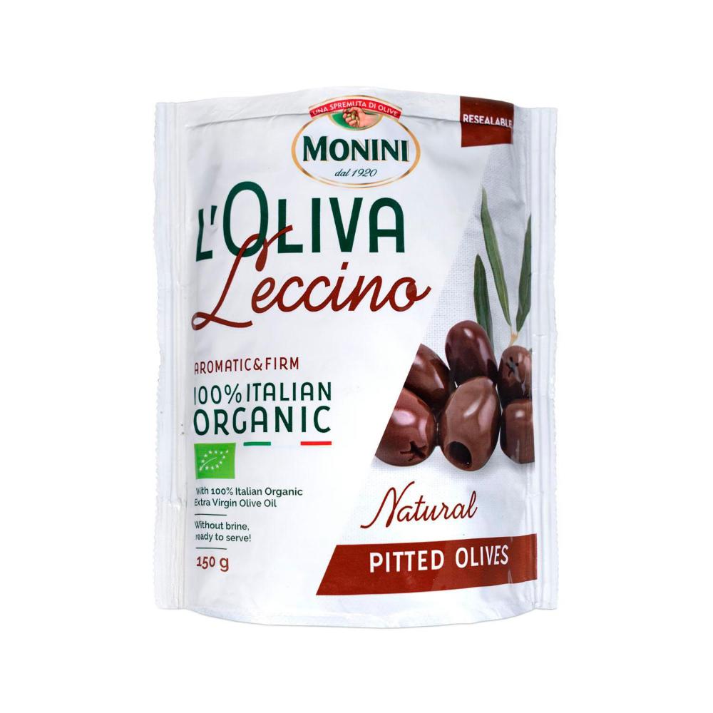 Buy Monini Organic Olives Black Pitted Leccino 150g | Coles