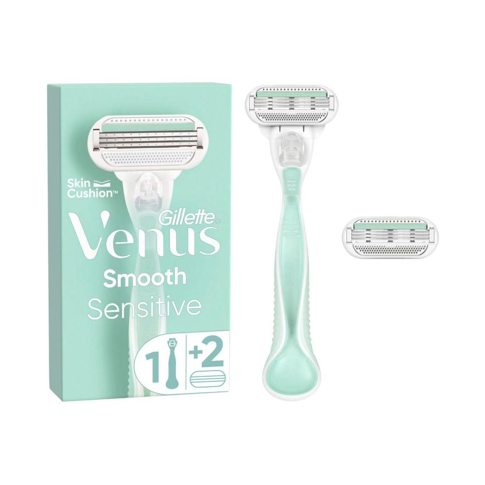 Buy Gillette Venus Smooth Sensitive Razor Kit With 2 Blades 1 Each | Coles
