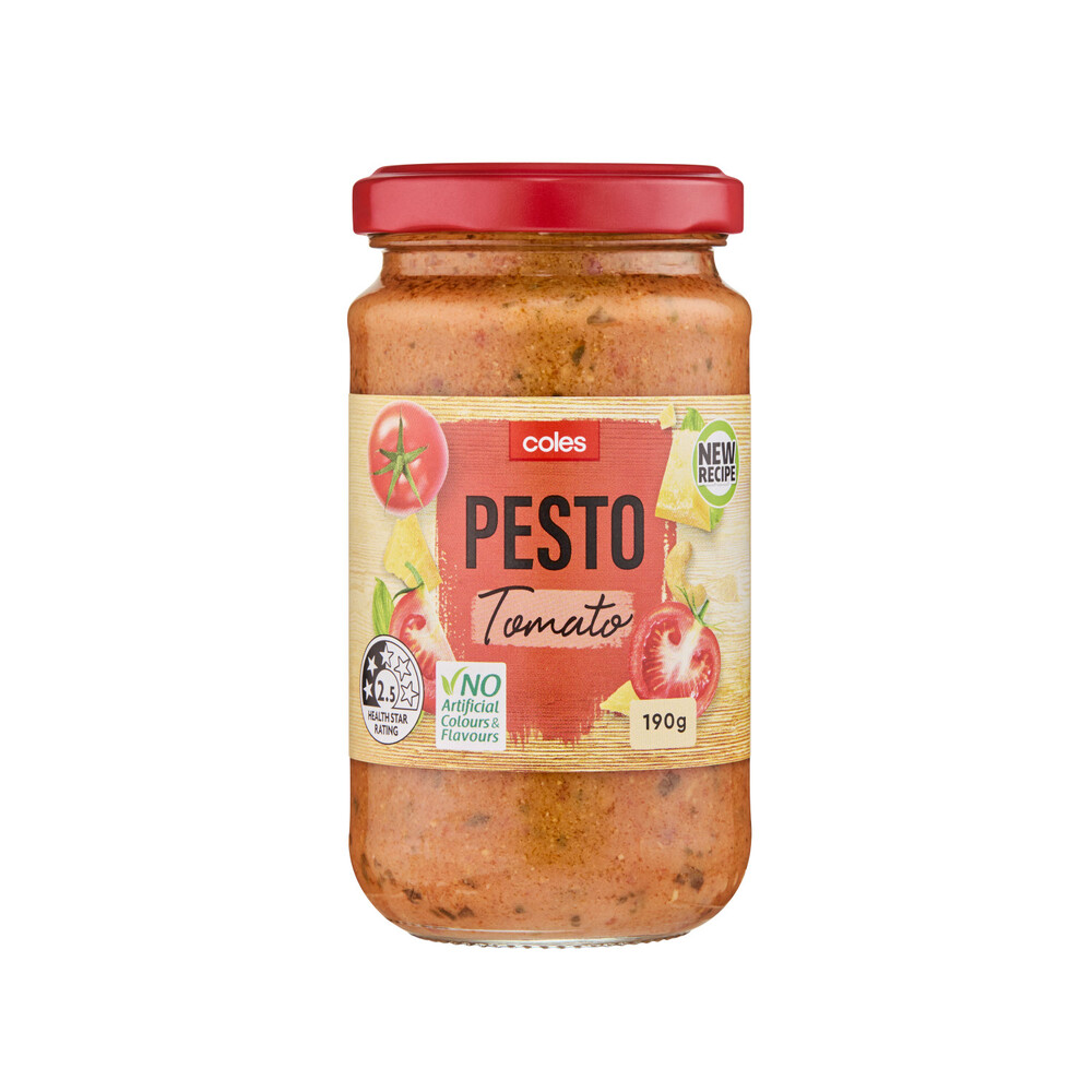 Buy Coles Pesto Sundried Tomato 190g | Coles