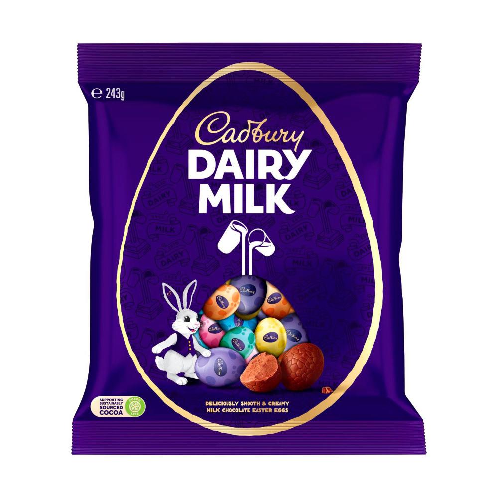 Buy Cadbury Dairy Milk Easter Chocolate Eggs Bag 243g | Coles