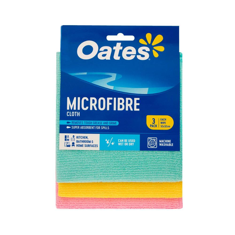 Buy Oates Microfibre Cloth 3 pack | Coles