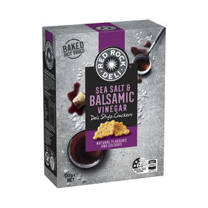 Buy Red Rock Deli Sea Salt & Balsamic Deli Style Crackers 135g | Coles