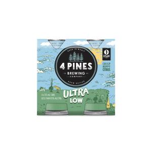 Buy 4 Pines Ultra Low Alcohol 0.5% Beer Cans Multipack 375mL x 4 Pack 4 ...