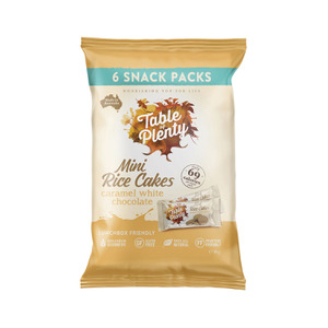 Buy Table Of Plenty Snack Pack Mini Rice Cake Caramel White Chocolate 6 ...