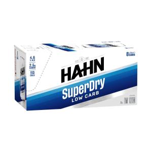 Buy Hahn Super Dry Can 375mL 8 Pack | Coles